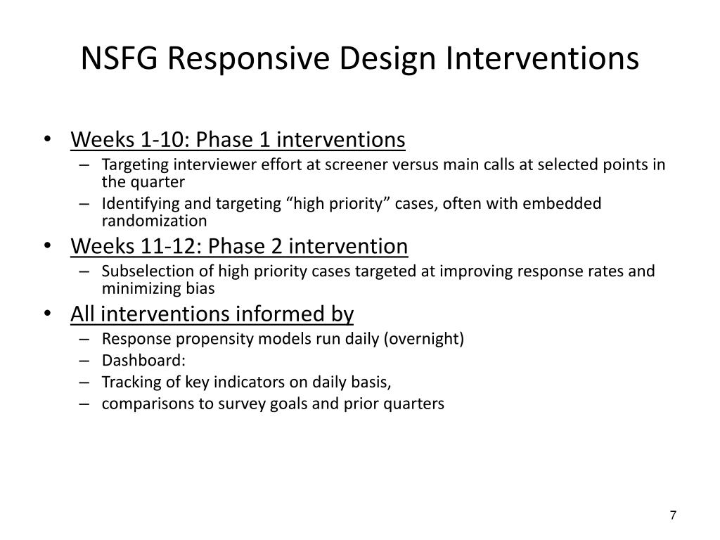 PPT - Paradata and Survey Management in the National Survey of Family ...