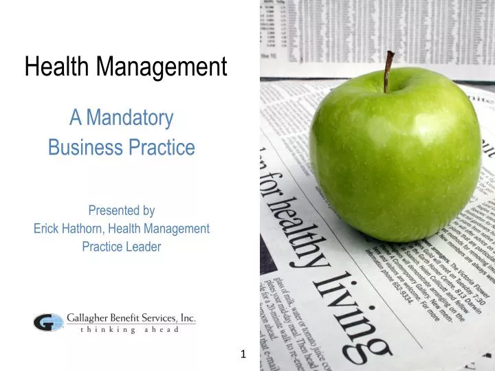 PPT - Health Management PowerPoint Presentation, free download - ID:1570891