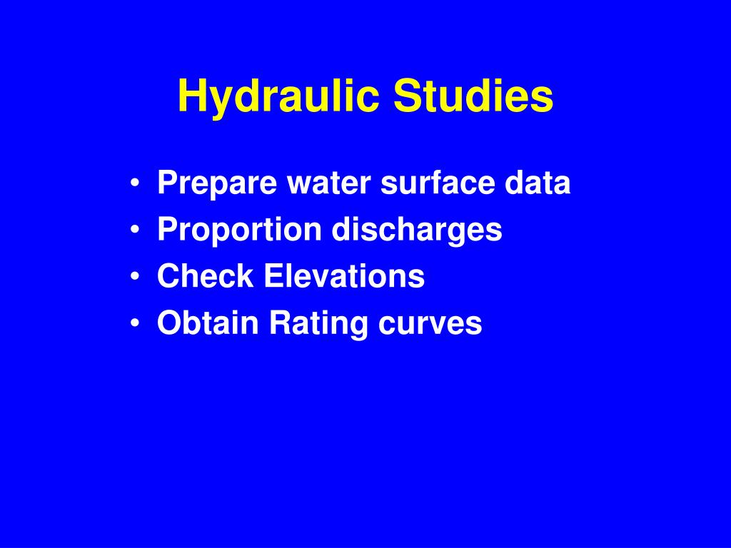 PPT - Hydraulic and Hydrologic Considerations in Planning Course FLOOD ...