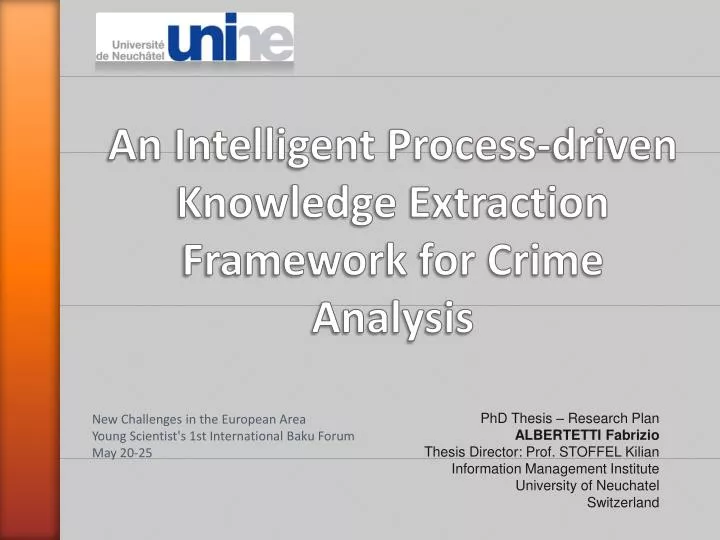 PPT - An Intelligent Process-driven Knowledge Extraction Framework for ...