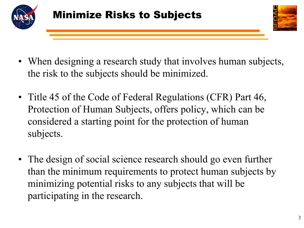 PPT - Scientific Data Management for the Protection of Human Subjects ...