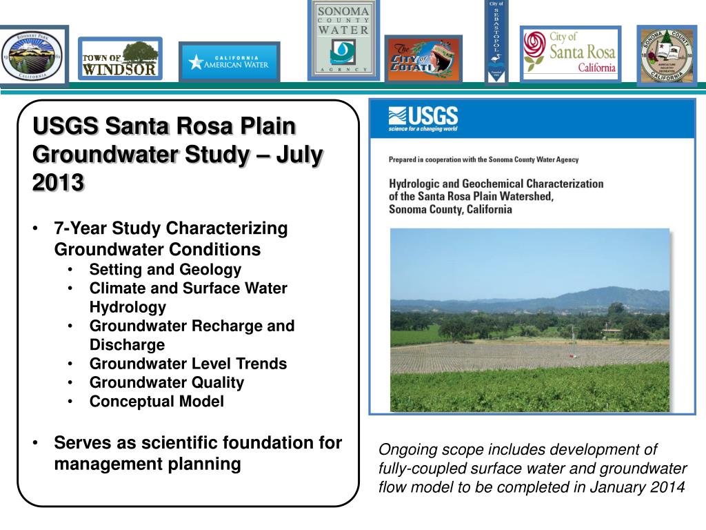 PPT - Santa Rosa Plain Groundwater Management Planning Update Fall 2013 ...