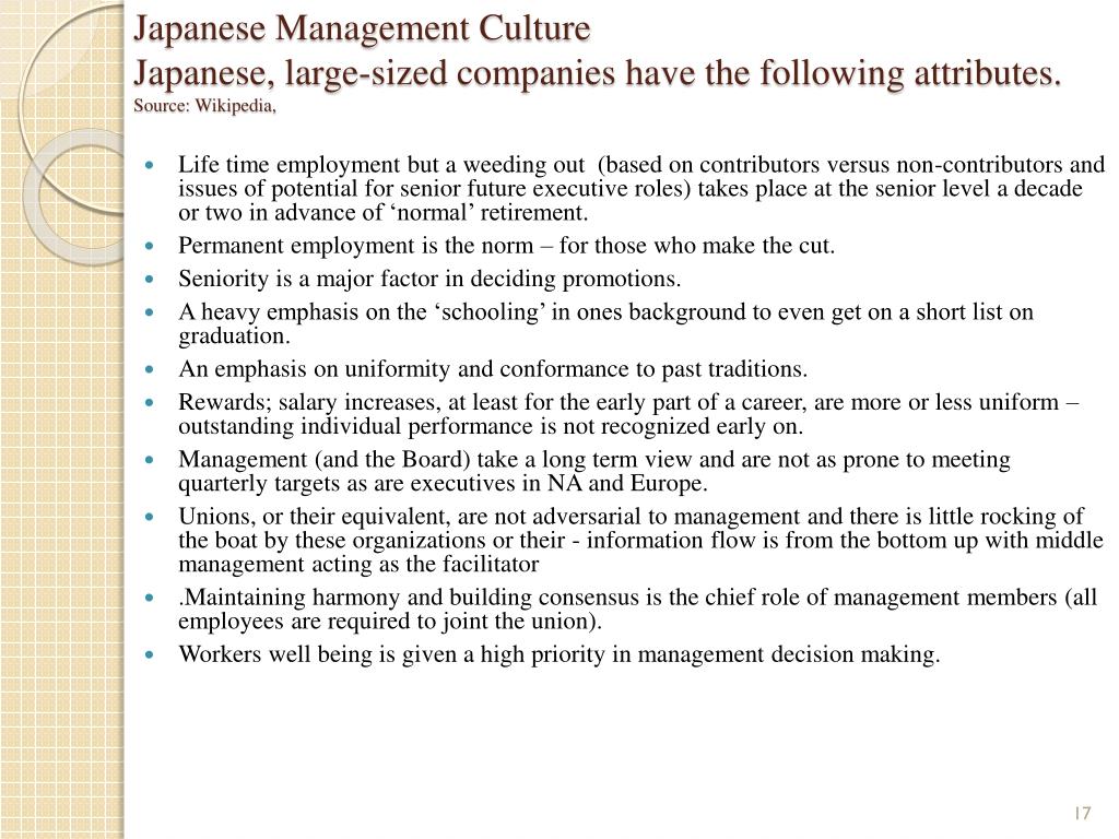 PPT - Japanese Management Culture and Corporate Innovation PowerPoint ...