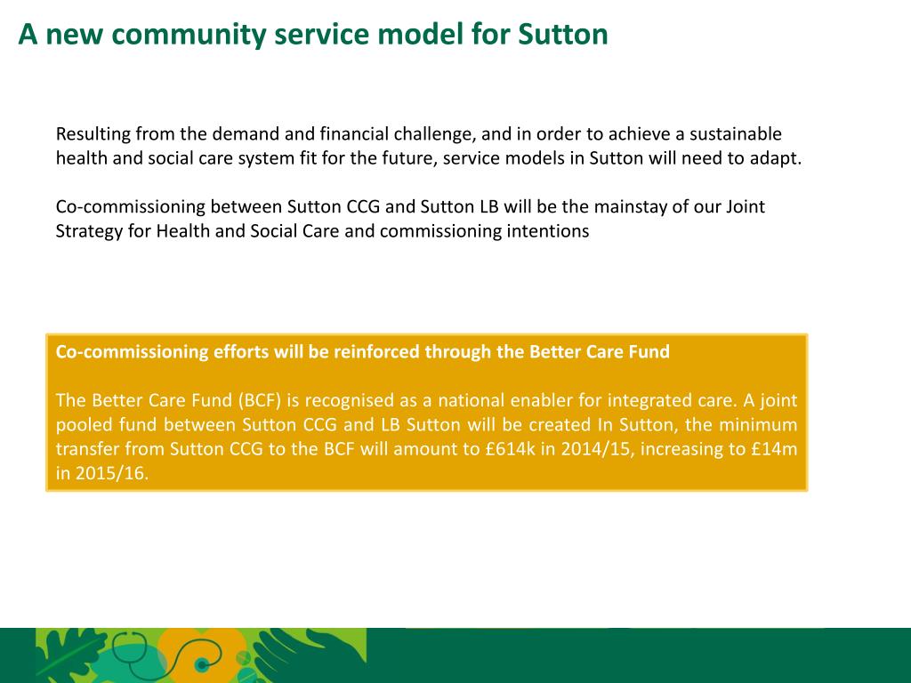 PPT - Sutton CCG & LB Sutton Partnership Presenting our joint health ...