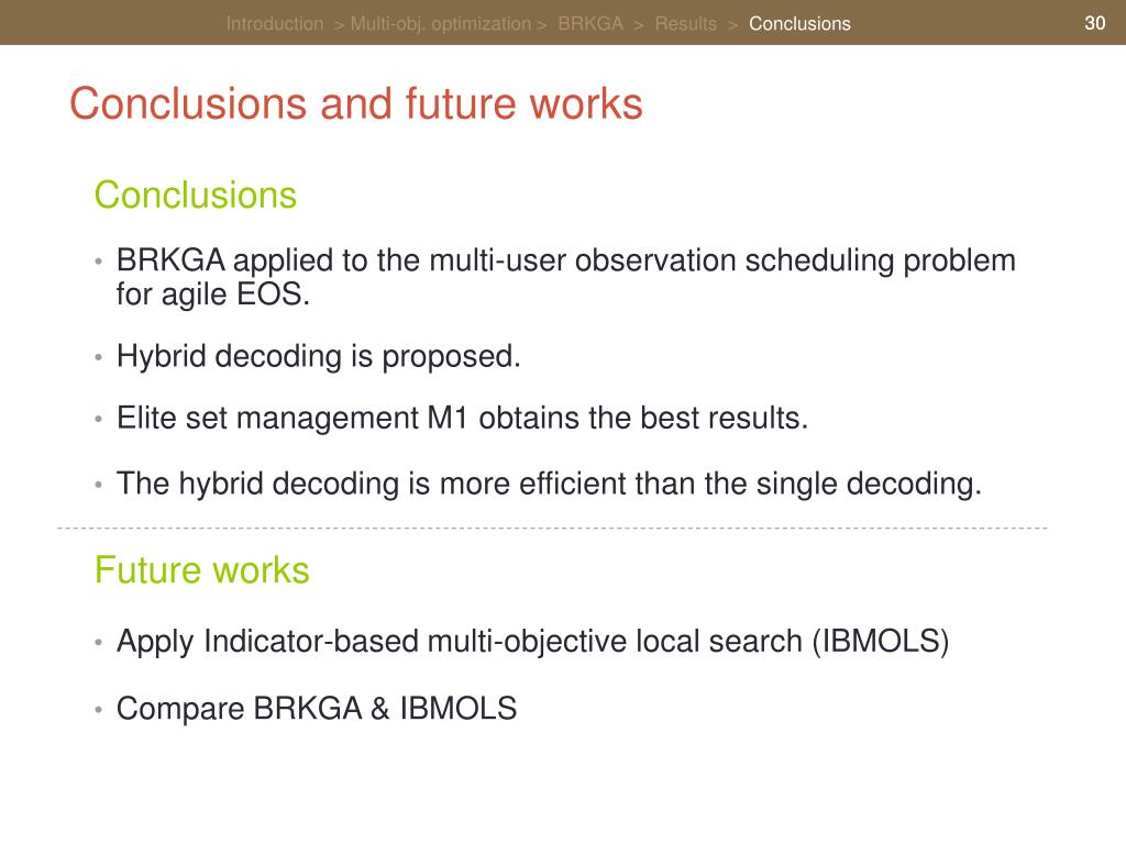 Ppt Biased Random Key Genetic Algorithm With Hybrid Decoding For Multi Objective Optimization