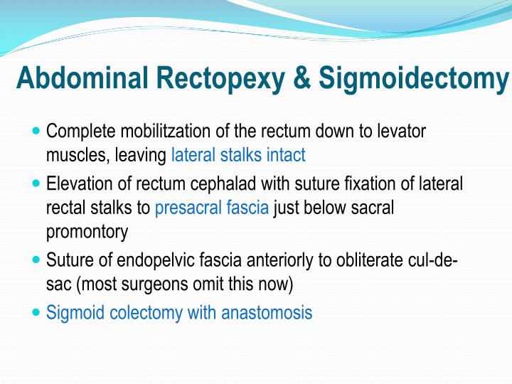 PPT - Rectal prolapse & its laparoscopic management - a video ...