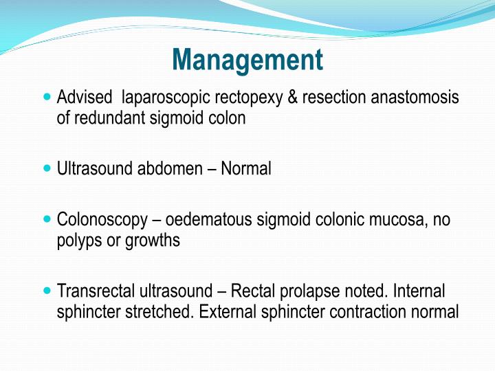 PPT - Rectal prolapse & its laparoscopic management - a video ...