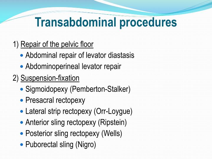 PPT - Rectal prolapse & its laparoscopic management - a video ...