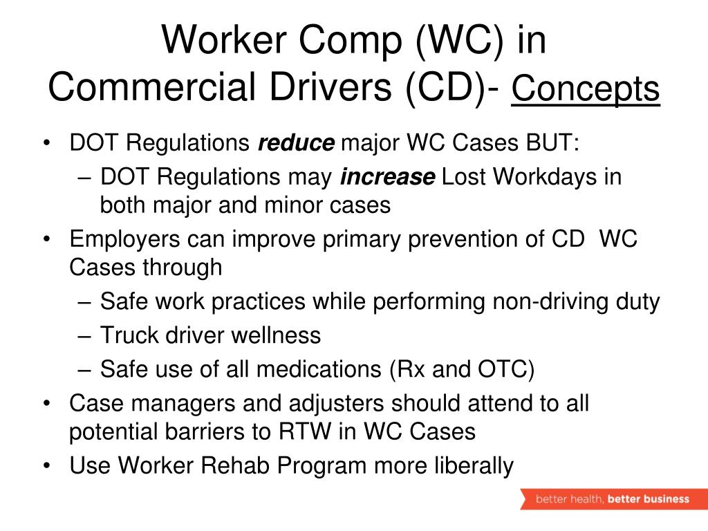 PPT - Driver Safety & Worker Compensation Management in the ...