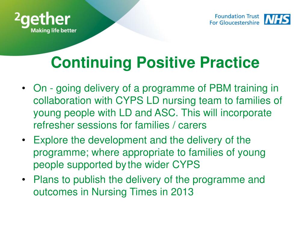 PPT - Positive Practice Positive Behaviour Management / Children ...