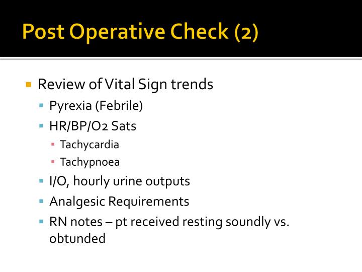 PPT - Post-Operative Management of the Surgical Patient PowerPoint ...