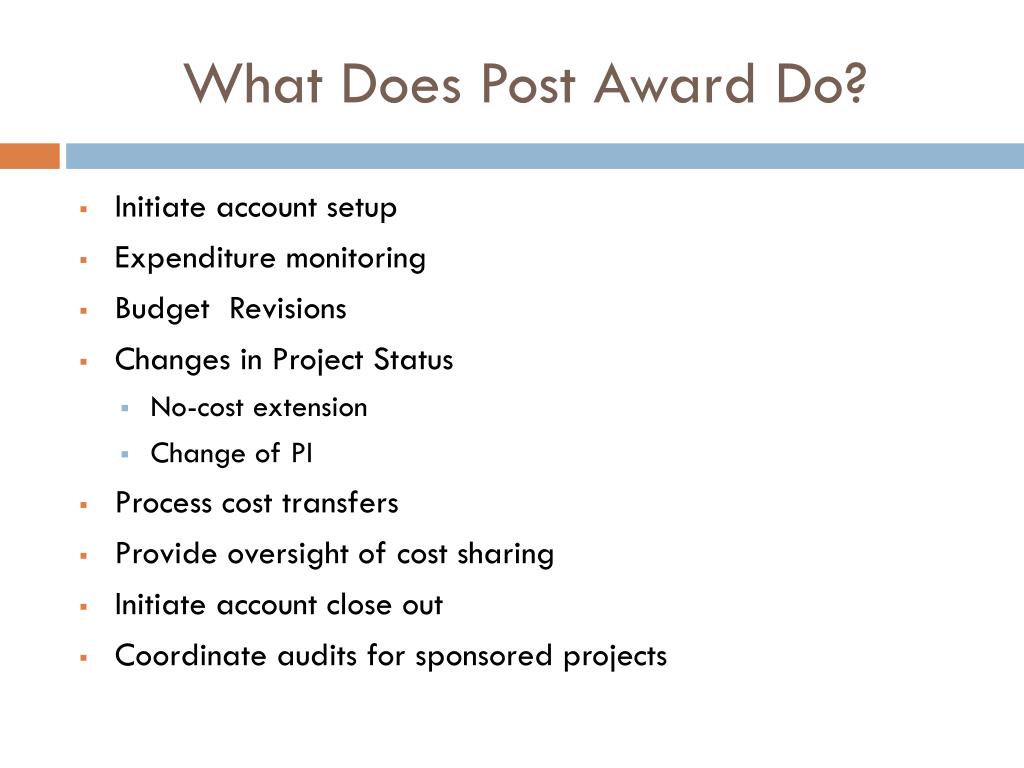 PPT - Office of Post Award Administration PowerPoint Presentation, free ...