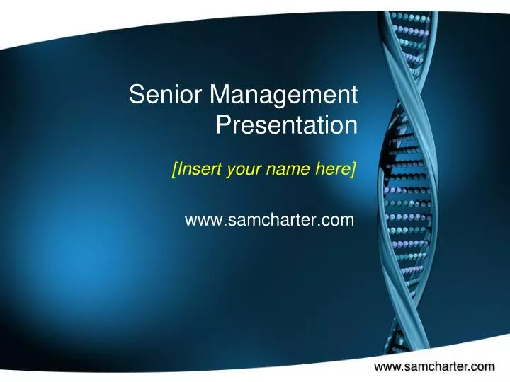 PPT - Senior Management Presentation PowerPoint Presentation, free ...