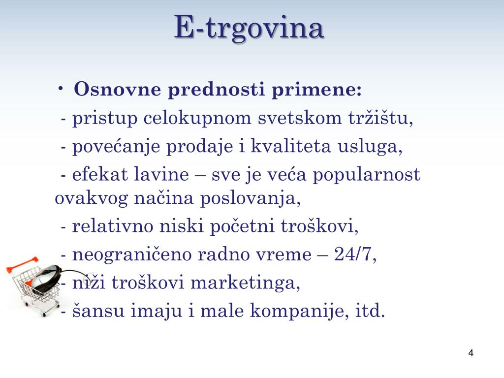 PPT - E- trgovina Lazar Jankovic IV4 PowerPoint Presentation, free ...