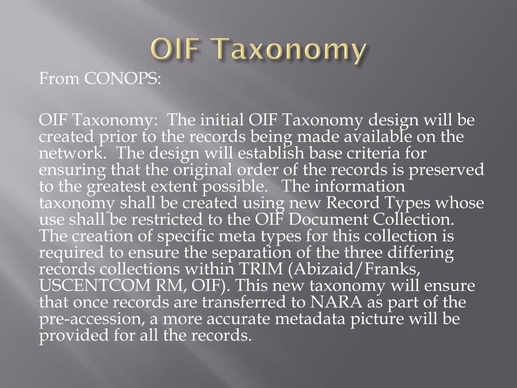 PPT - The War on Records: The Mission to Capture, Preserve and Organize ...