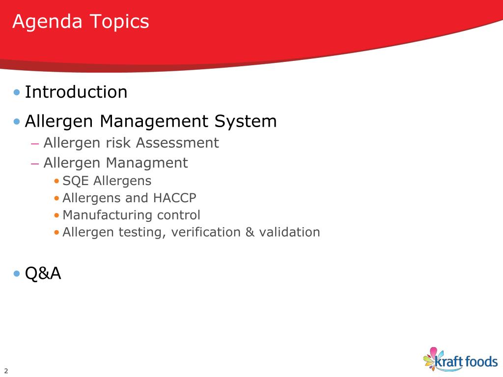 PPT - Kraft Foods Supplier Quality and Food Safety Forum PowerPoint ...