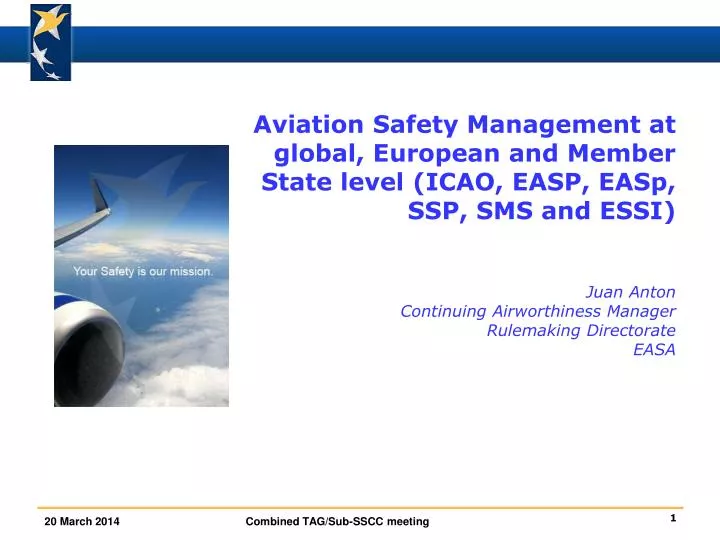 PPT - Safety Management at ICAO level PowerPoint Presentation, free ...