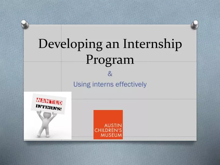 PPT - Developing an Internship Program PowerPoint Presentation, free ...