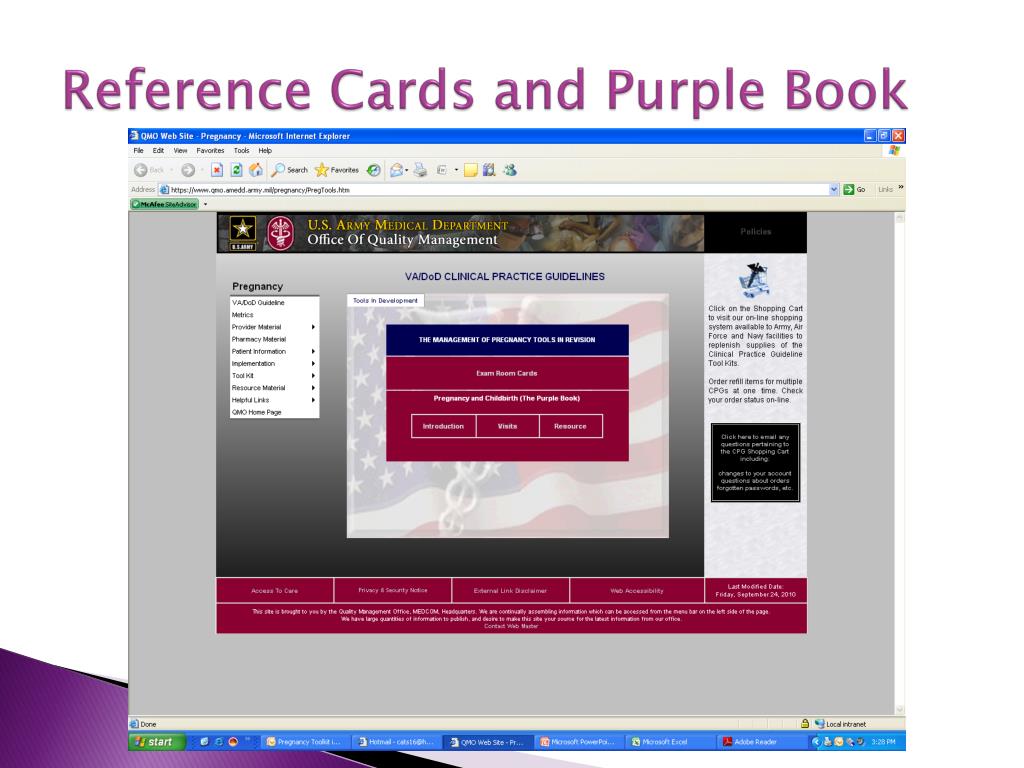 PPT - VA/ DoD Clinical Practice Guideline Management of Pregnancy ...