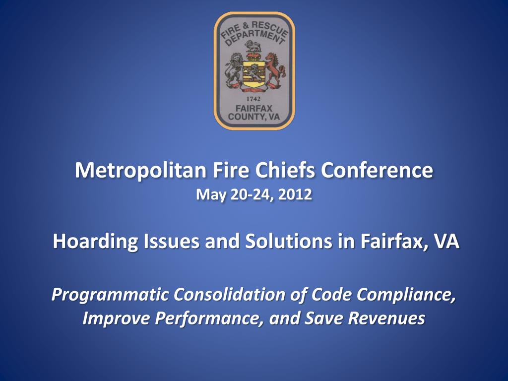 PPT - Metropolitan Fire Chiefs Conference May 20-24, 2012 PowerPoint ...