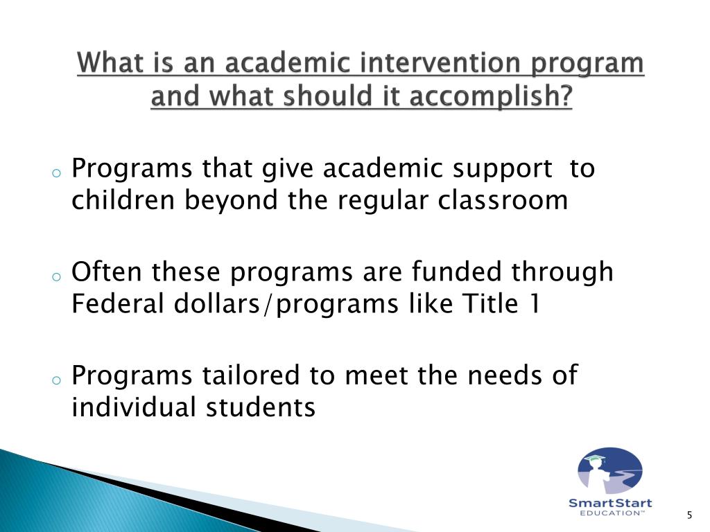 PPT - How academic intervention programs can benefit neglected and ...