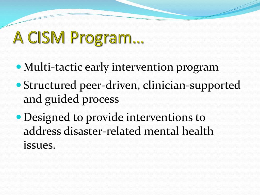 PPT - Critical Incident Stress Management (CISM) PowerPoint ...