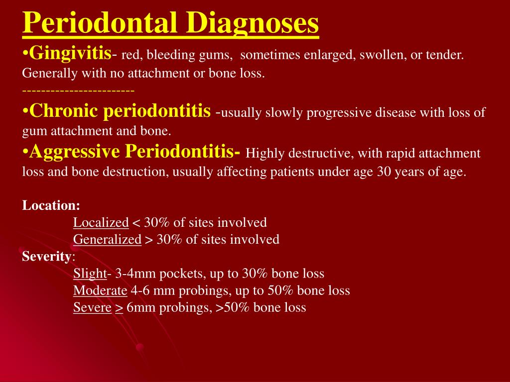 PPT - Periodontal Diagnoses and Treatment Planning PowerPoint ...