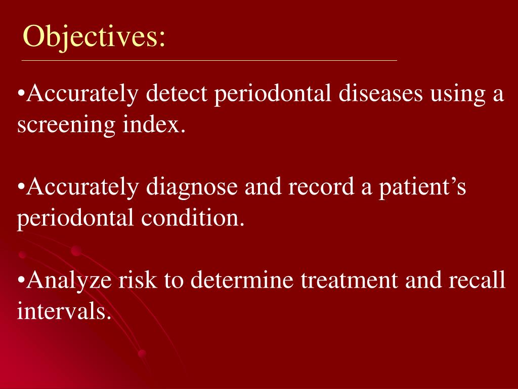 PPT - Periodontal Diagnoses and Treatment Planning PowerPoint ...