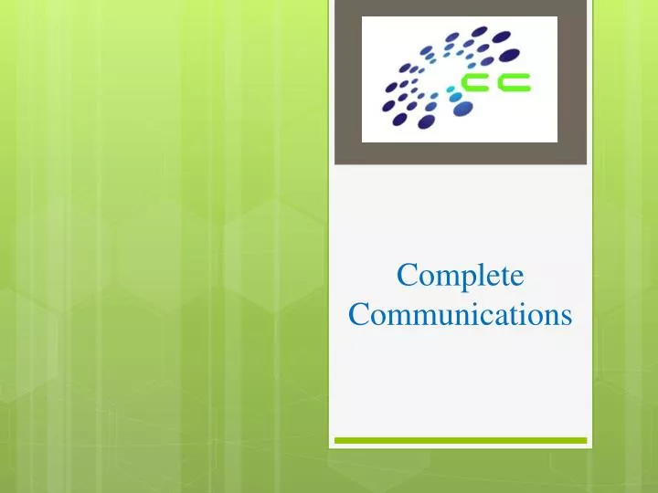 PPT - Complete Communications PowerPoint Presentation, free download ...