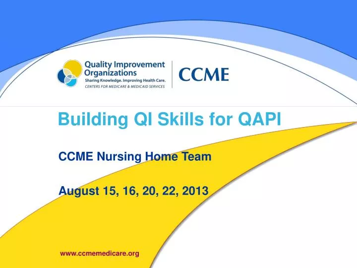 PPT - Building QI Skills for QAPI PowerPoint Presentation, free ...
