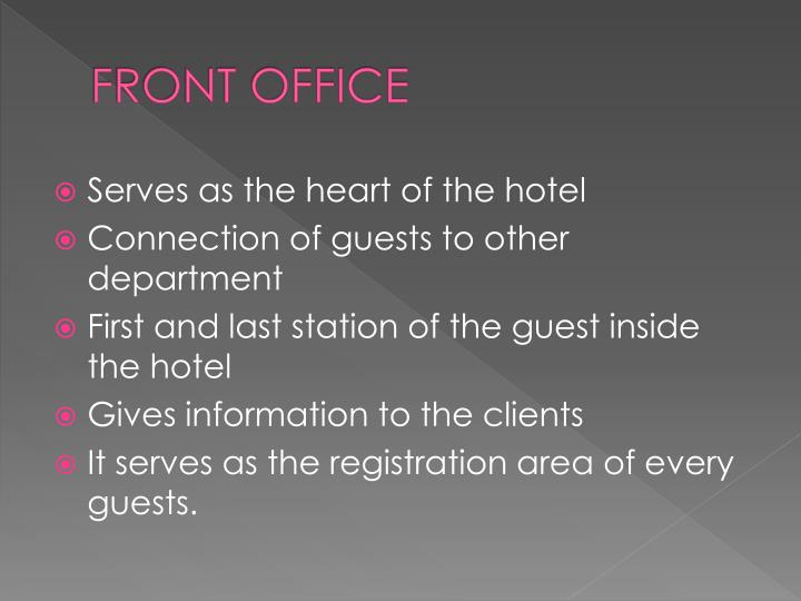 PPT - Front office (Hotel Management System) of La Breza Hotel ...