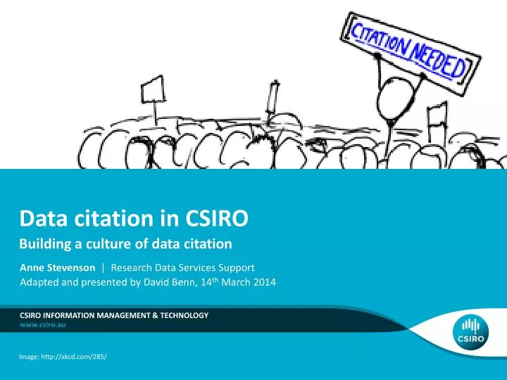 PPT - Data citation in CSIRO PowerPoint Presentation, free download ...