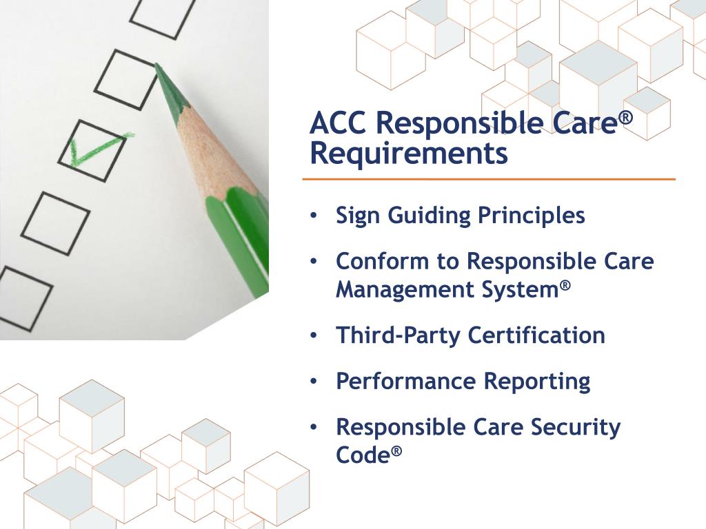 PPT - American Chemistry Council Responsible Care ® Evolution ...
