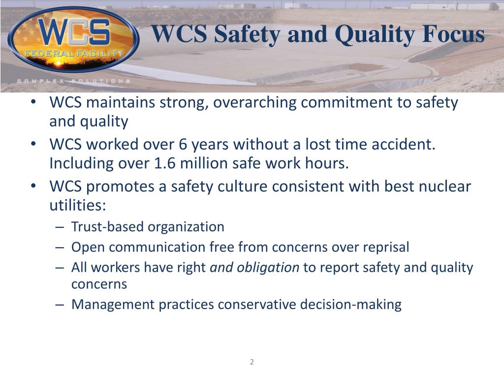 PPT - The NEW Federal Waste Facility – WCS September 24, 2013 ...