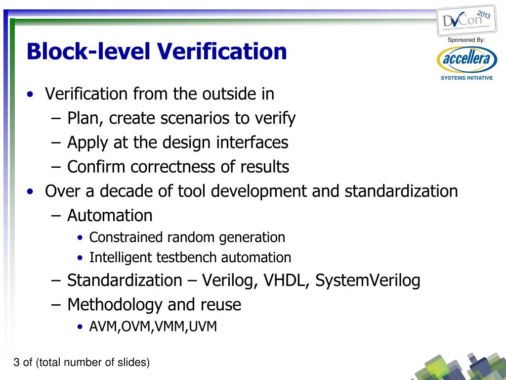 PPT - Boost Verification Results by Bridging the Hw / Sw Testbench Gap ... PPT - Boost Verification Results by Bridging the Hw / Sw Testbench Gap ...