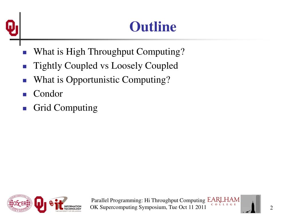 Ppt Parallel Programming And Cluster Computing High Throughput Computing Powerpoint Presentation