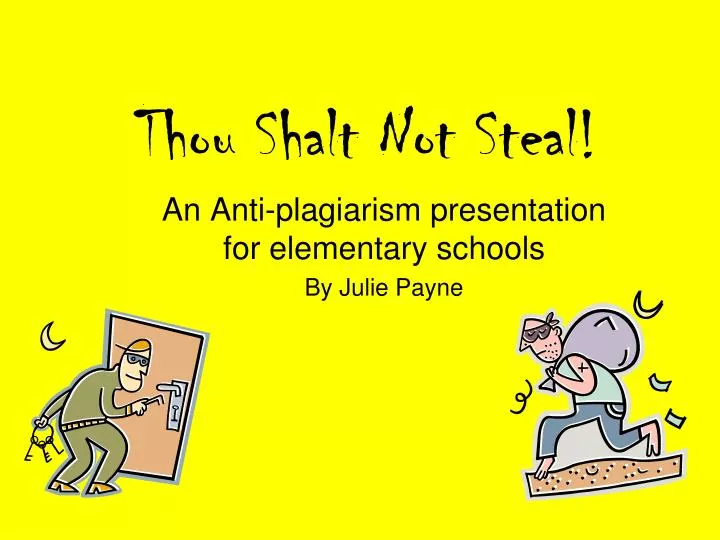 PPT - Thou Shalt Not Steal! PowerPoint Presentation, free download - ID ...