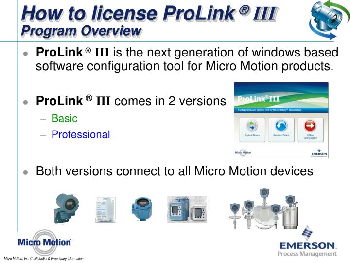 PPT - ProLink III PowerPoint Presentation - ID:1574839