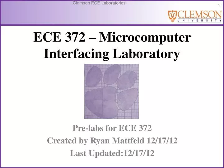 PPT - ECE 372 – Microcomputer Interfacing Laboratory PowerPoint Presentation - ID:1574840
