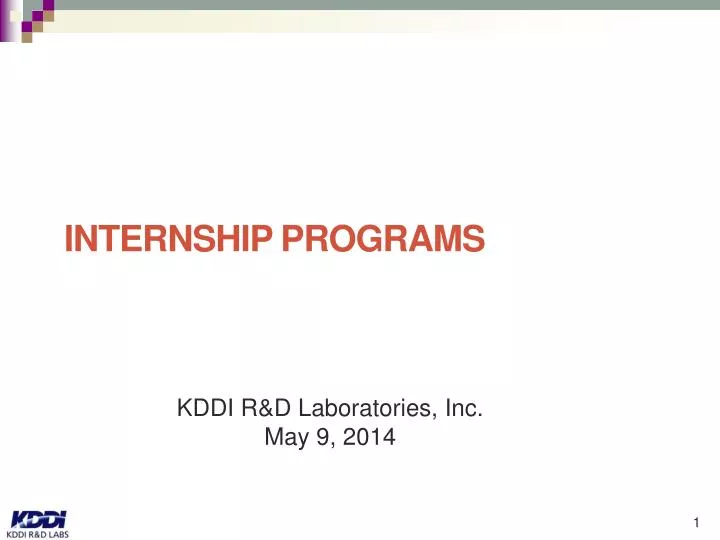 PPT - Internship Programs PowerPoint Presentation, free download - ID ...