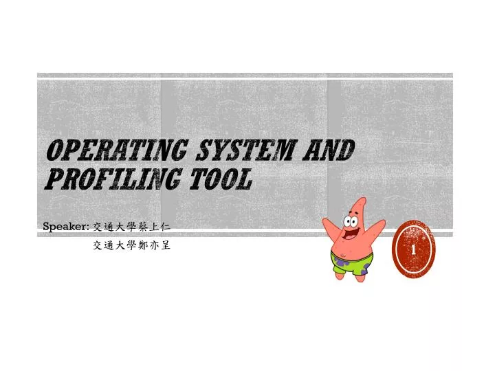 PPT - Operating System and Profiling Tool PowerPoint Presentation, free download - ID:1575623