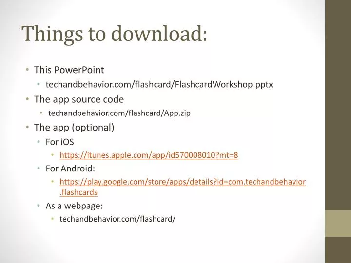 PPT - Things to download: PowerPoint Presentation, free download - ID ...