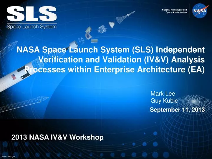 PPT - NASA Space Launch System (SLS) Independent Verification and ...