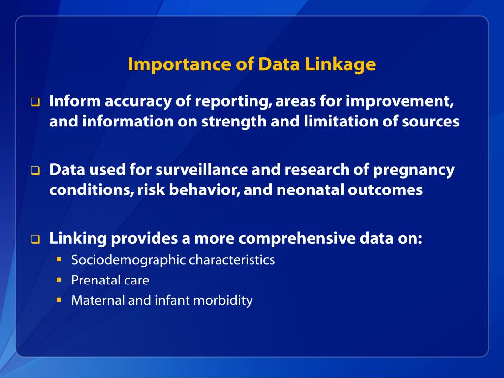 PPT - Birth Certificate and Hospital Discharge Linkage Survey: Results ...
