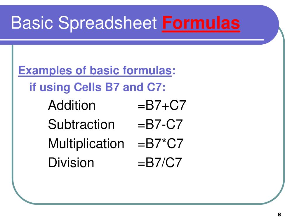 PPT Understanding Spreadsheets PowerPoint Presentation Free Download