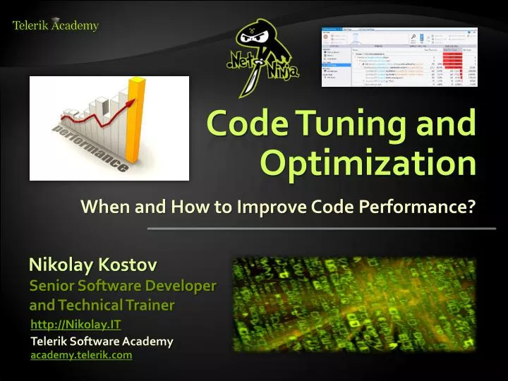 PPT - Code Tuning and Optimization PowerPoint Presentation, free download - ID:1576770