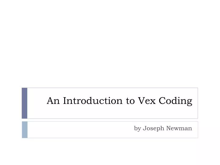 Ppt An Introduction To Vex Coding Powerpoint Presentation Free 0091