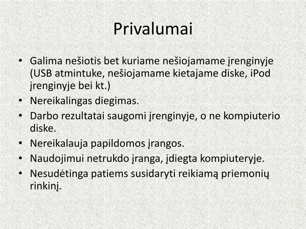 PPT - Nediegiam ų ( Portable ) IKT priemonių apžvalga ir praktiniai ...