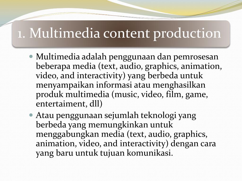 PPT - Proses Produksi Konten Multimedia Pertemuan 3 PowerPoint ...