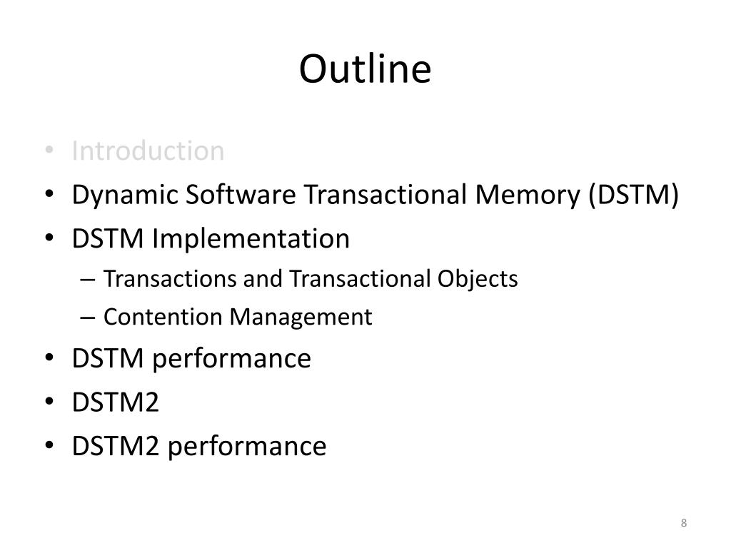 Ppt Software Transactional Memory For Dynamic Sized Data Structures Powerpoint Presentation